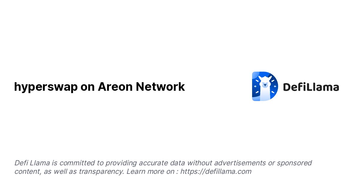 hyperswap on Areon Network - DefiLlama